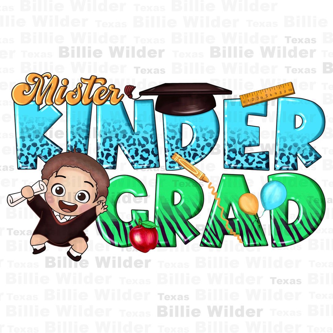 Mister Kinder Grad Png Sublimation Design Download, Graduation Png ...