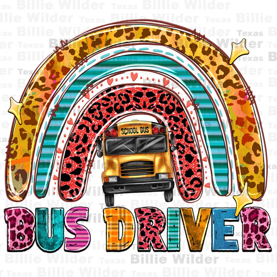 Bus Driver Png Sublimation Design Download,back to School Png,school ...