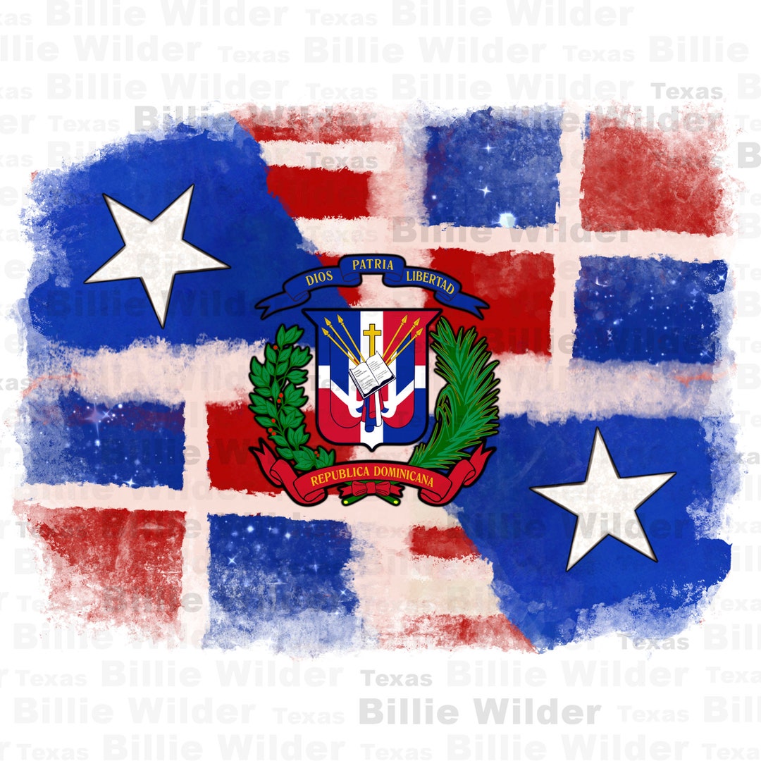 Dominican Republic and Puerto Rico Flag Png Sublimation Design Download ...