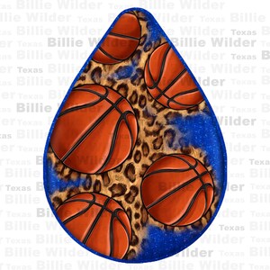 Basketball Teardrop Earrings Png Sublimation Design Bundle, Sport ...