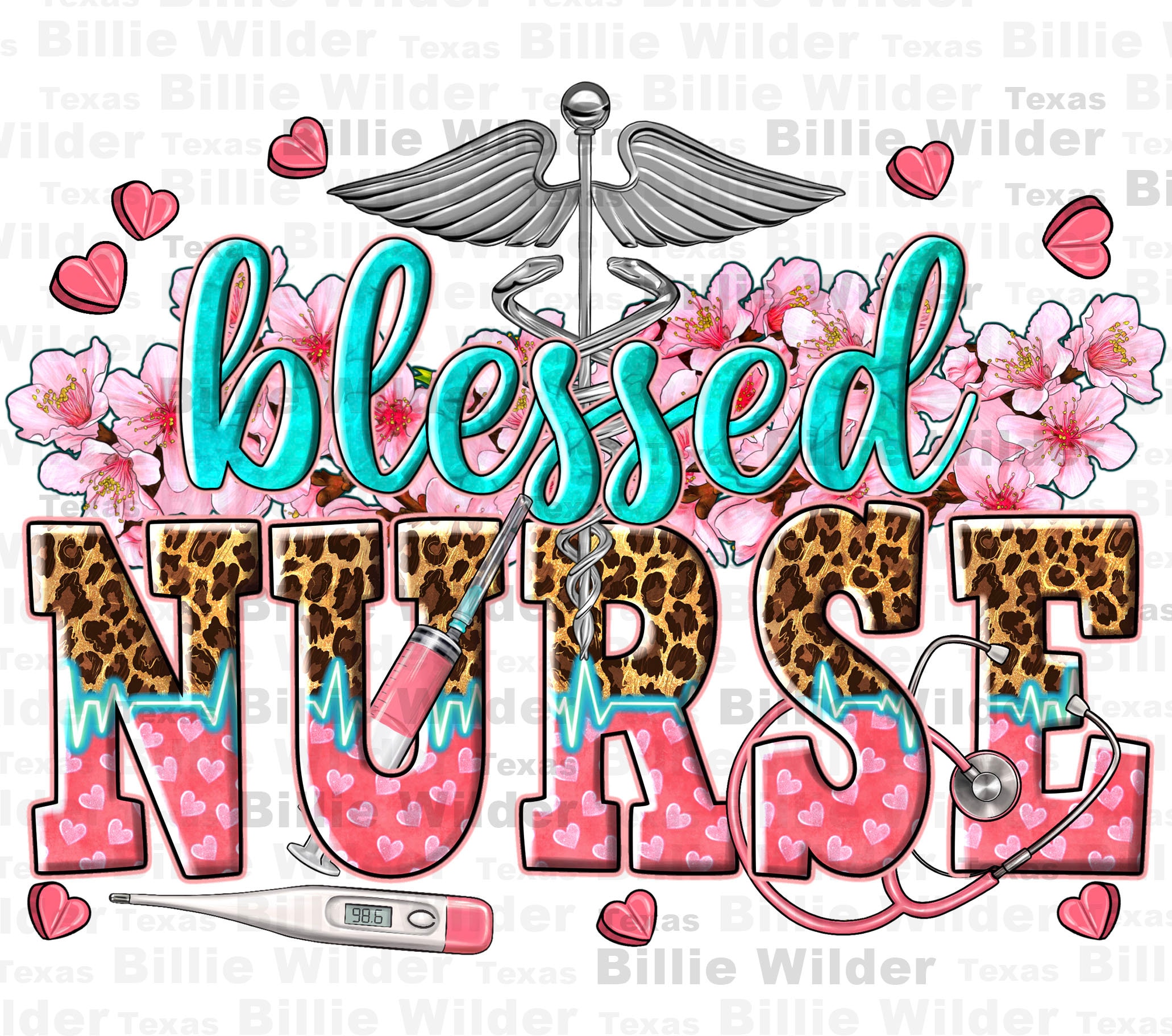 Blessed Nurse Png Sublimation Design Download, Christian Png, Religious ...