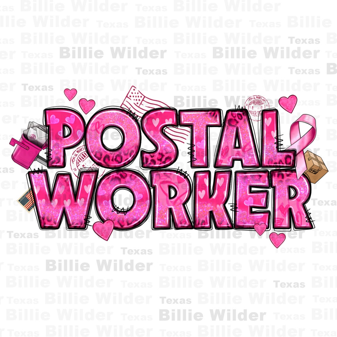 Breast Cancer Postal Worker Png Sublimation Design, Cancer Awareness ...