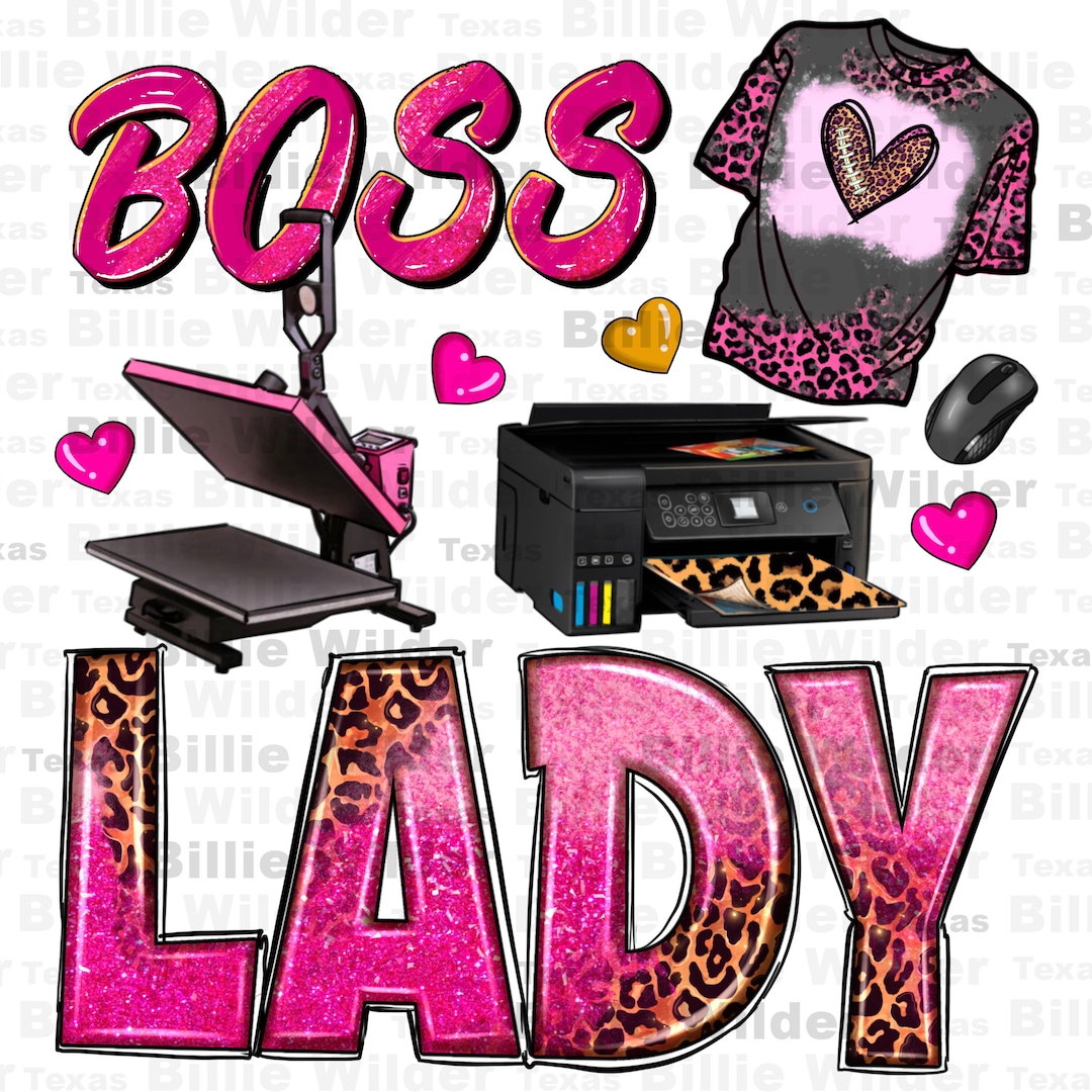 Boss Lady Png Sublimation Design Download, Boss Girl Png, Business ...