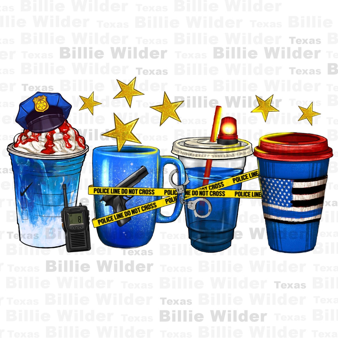 Police Coffee Cups Png Sublimation Design Download, Police Life Png ...
