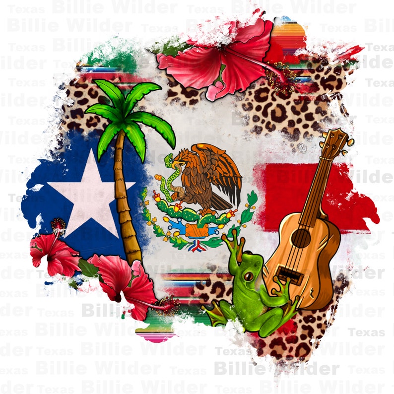 Mexican and Puerto Rico Patches Png Sublimation Design - Etsy