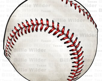 Baseball Ball Png Sublimation Design Download, Sport Png, Hand Drawn ...