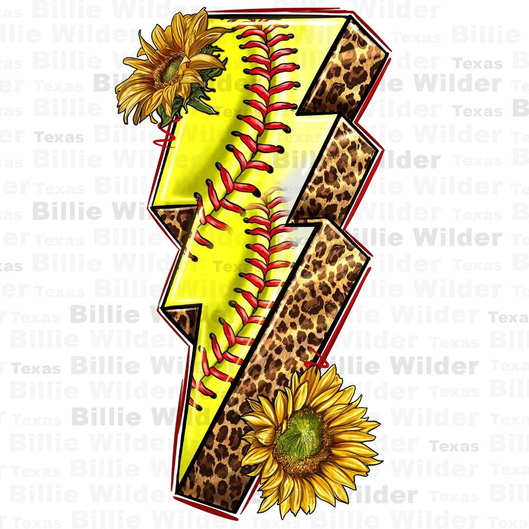 Softball Lightning Bolt Png Sublimation Design Dowload, Sport Png, Game ...