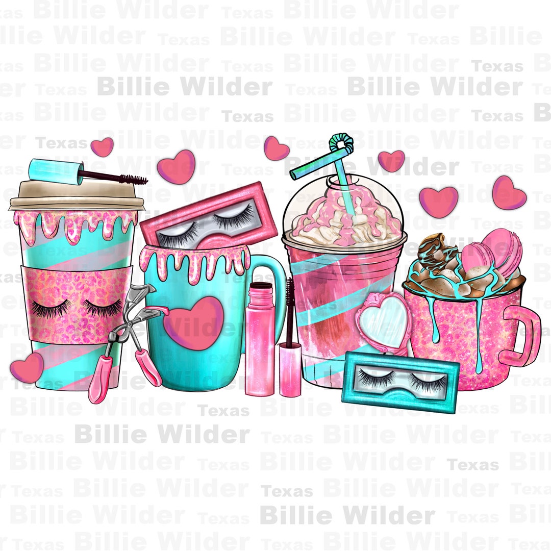 Lash Hustler Coffee Cups Png Sublimation Design Download, Coffee Cups ...