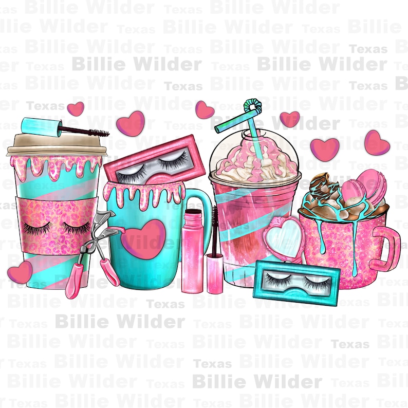Lash Hustler Coffee Cups Png Sublimation Design Download, Coffee Cups ...