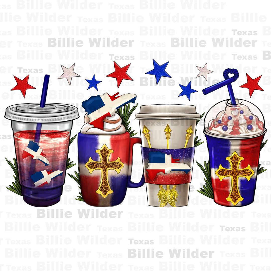 Dominican Republic Coffee Cups Png Sublimation Design Download ...