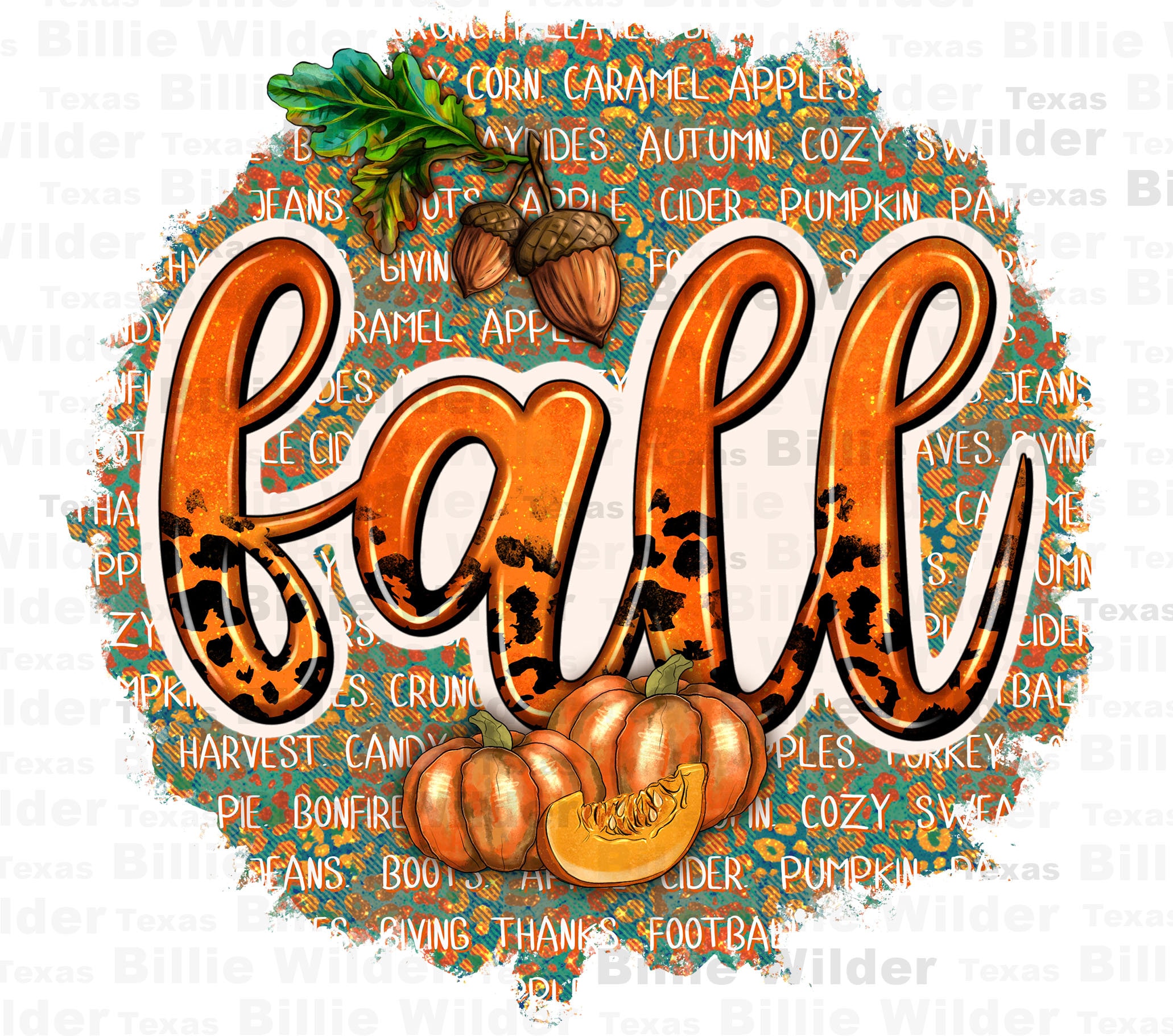 Fall With Background Png Sublimation Design Download, Hello Fall Png ...