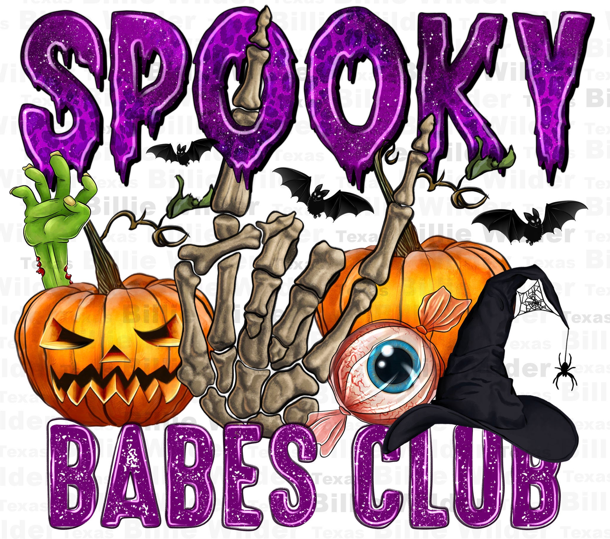Spooky Babes Club Png Sublimation Design Download Happy Etsy
