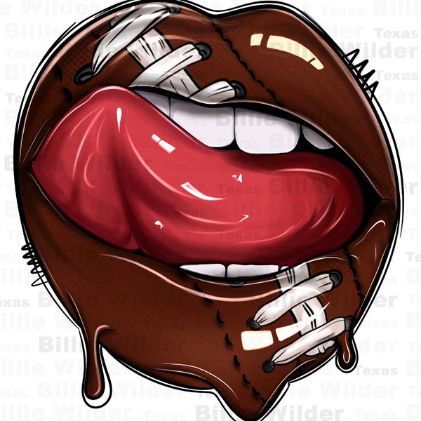 Football Lips Svg - Etsy
