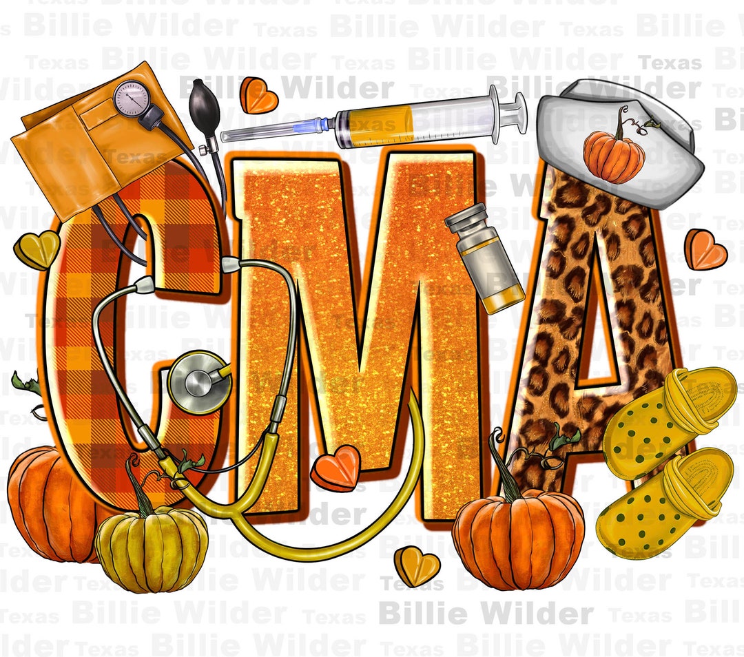 Fall CMA Certified Medical Assistant Png, Hello Fall Png, Autumn Png ...
