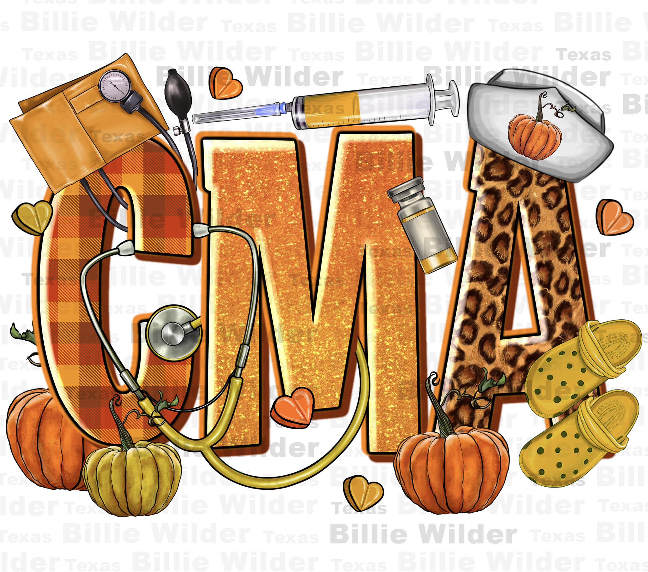 Fall CMA Certified Medical Assistant Png, Hello Fall Png, Autumn Png ...