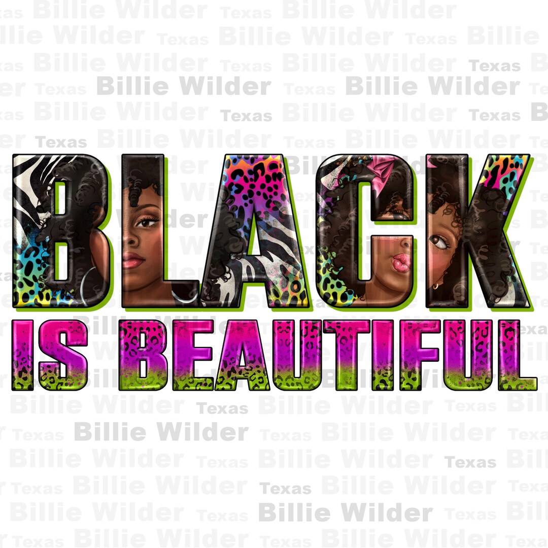 Black is Beautiful Neon Png Sublimation Design Download, Juneteenth Png ...