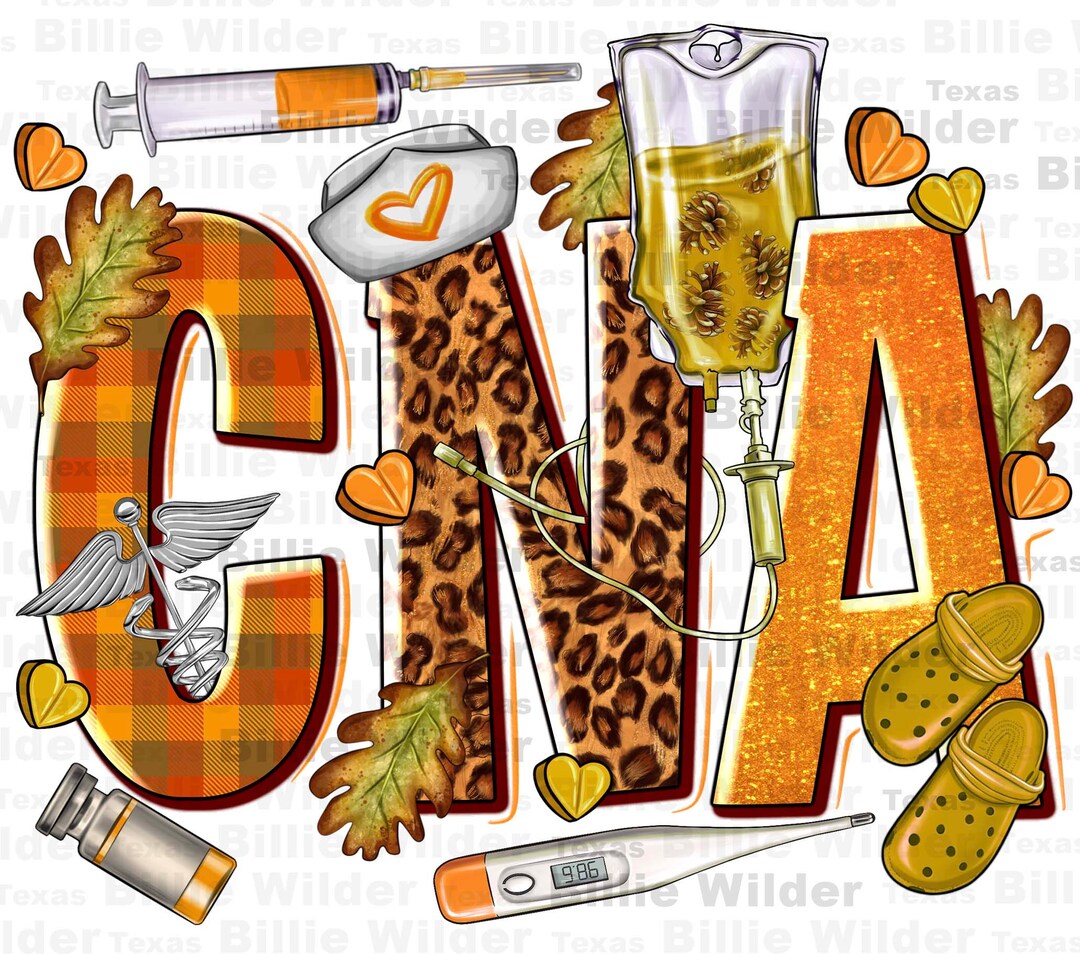 Fall CNA Certified Nursing Assistant Png, Hello Fall Png, Autumn Png ...