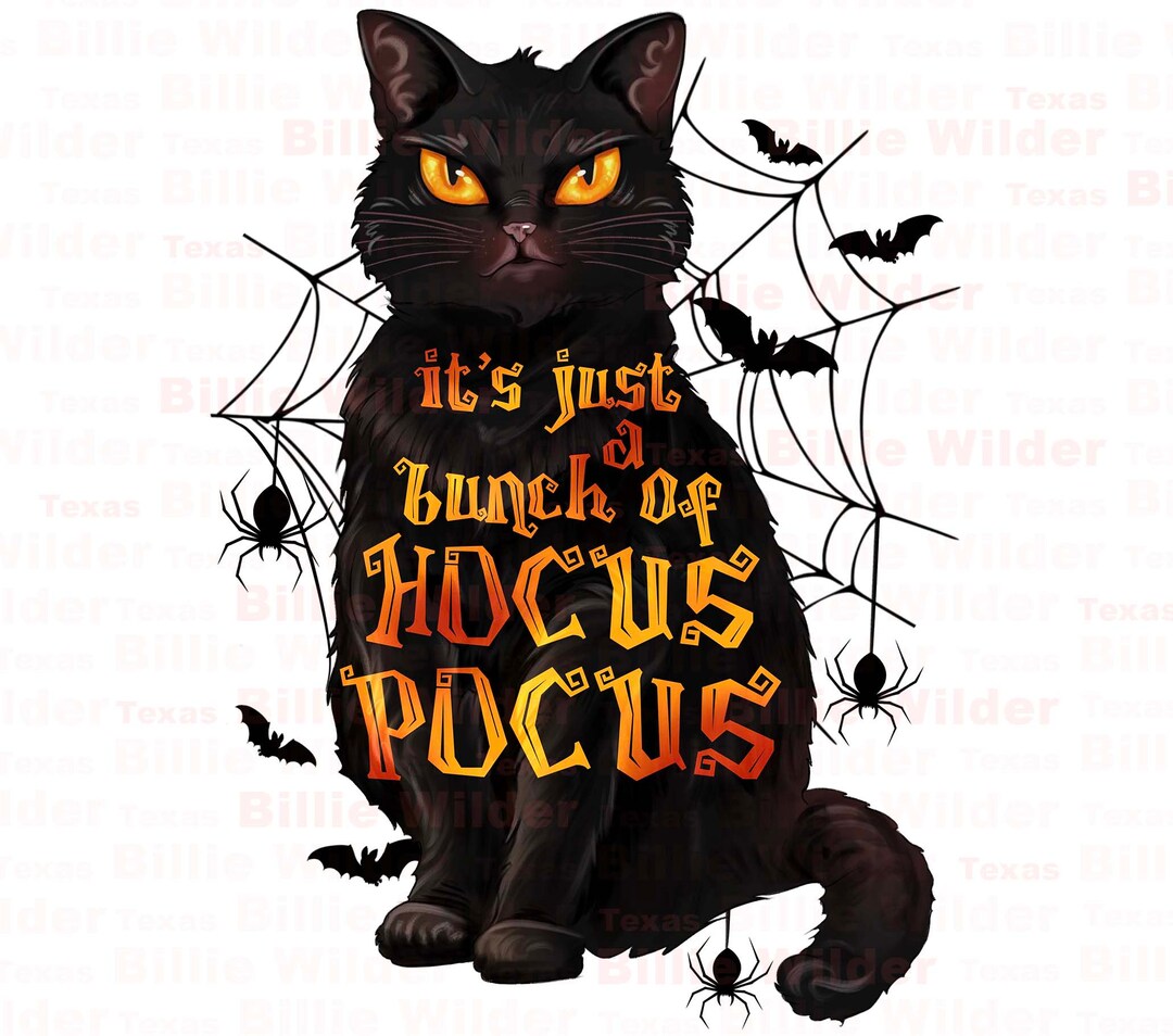 It's Just a Bunch of Hocus Pocus Png, Happy Halloween Png, Spooky ...