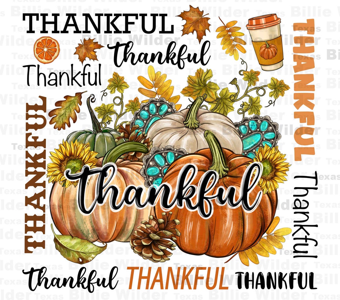Thankful Png Sublimation Design Download, Hello Fall Png, Autumn Png ...
