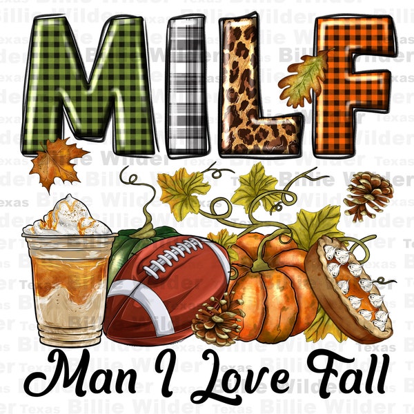 Milf Man I Love Fall Svg - Etsy
