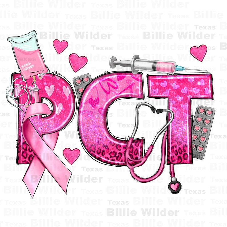 Breast Cancer PCT Patient Care Technician Png, Cancer Awareness Png ...