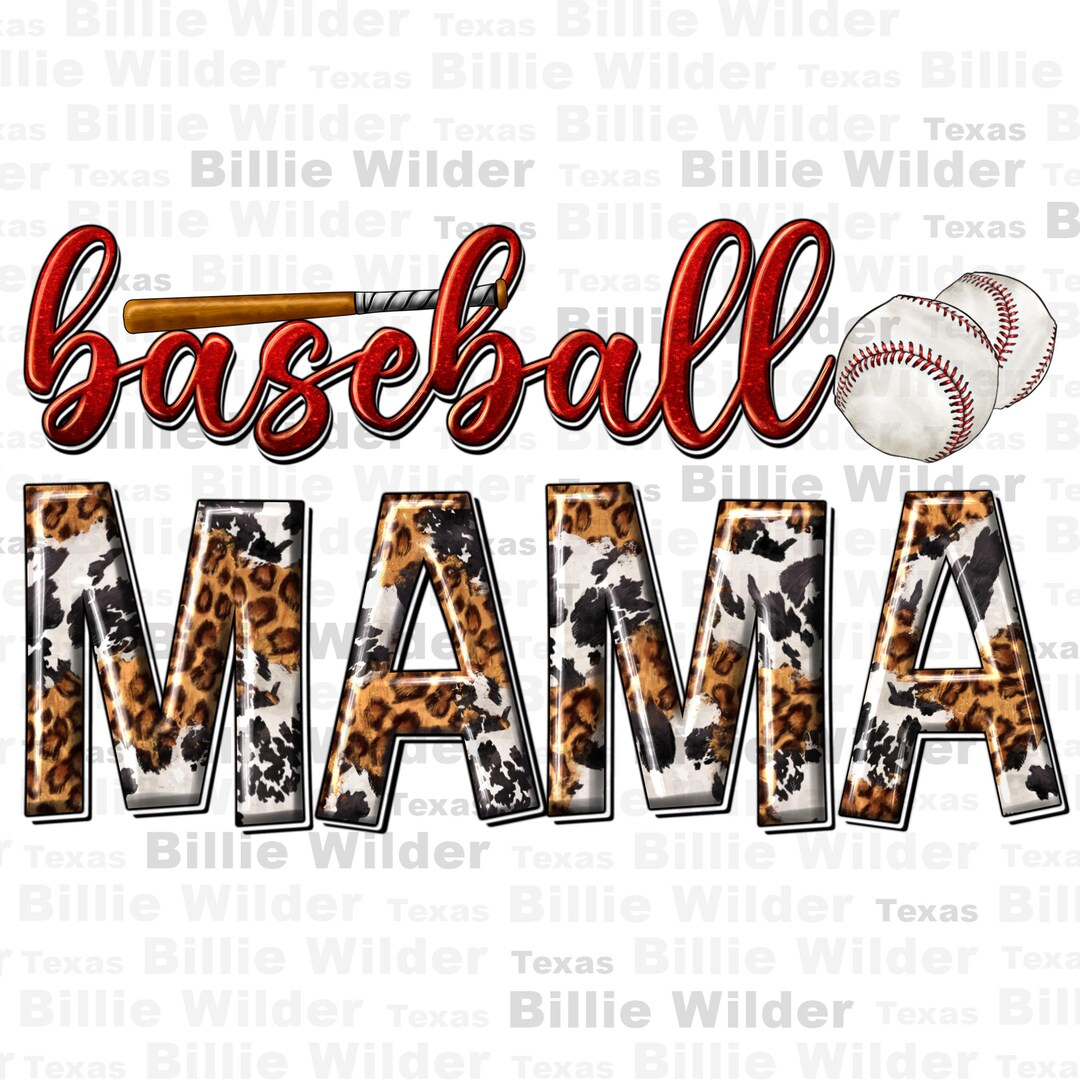 Baseball Mama With Leopard Png Sublimation Design Download, Baseball ...