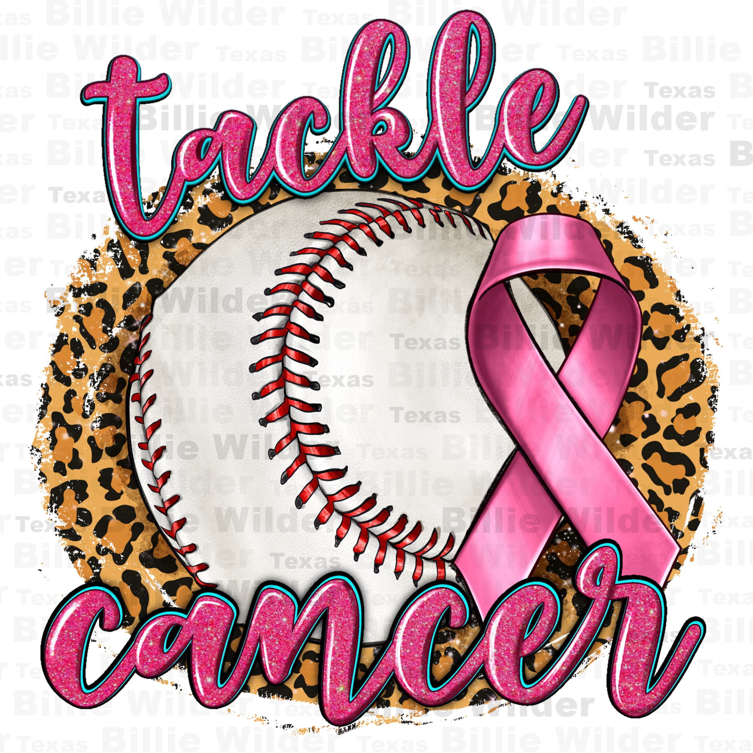 Tackle Cancer Baseball Png Sublimation Design Download, Cancer ...