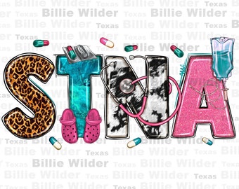 STNA Png, State Tested Nursing Assistant Png Sublimation Design ...