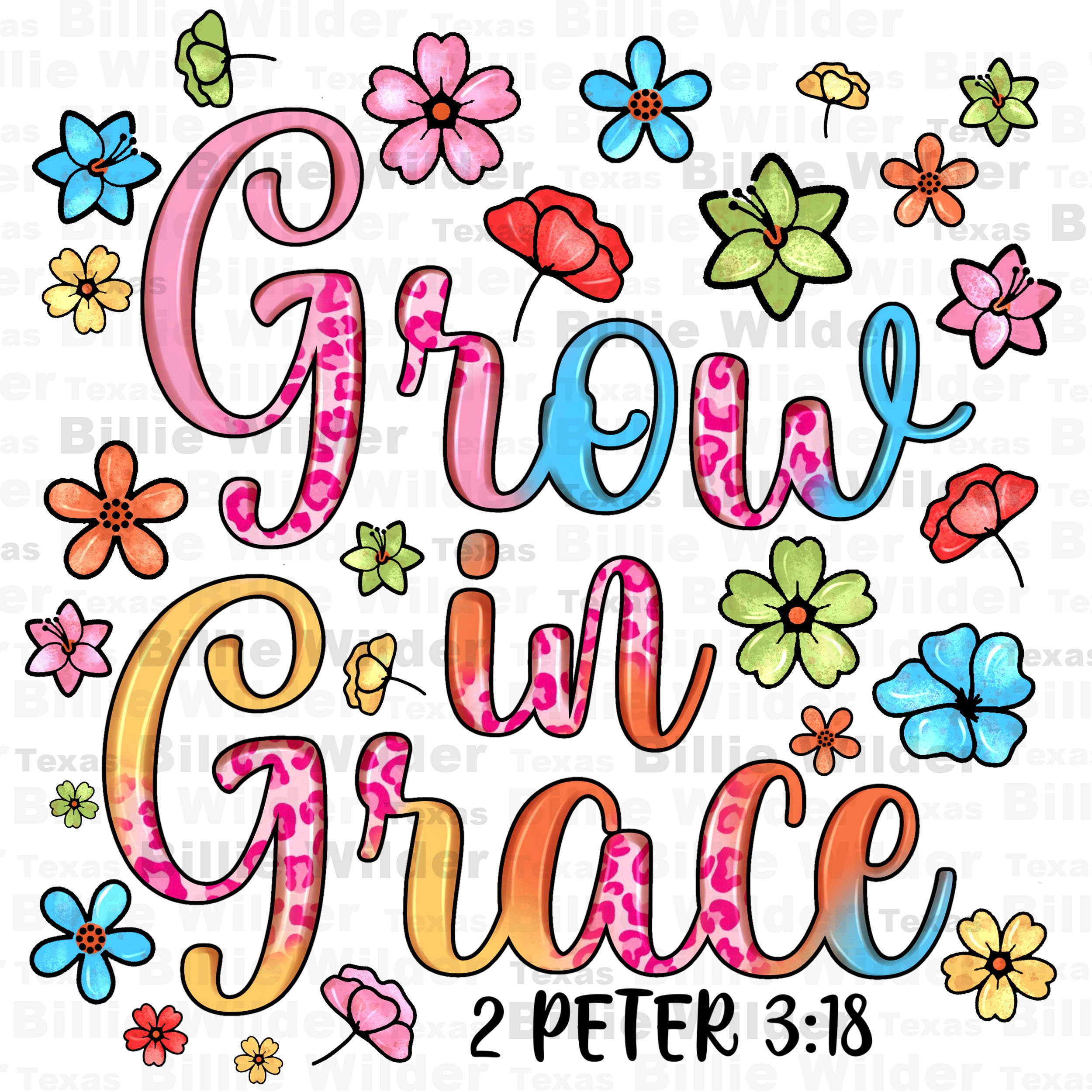 Grow in Grace Png Sublimation Design Download Christian Png - Etsy