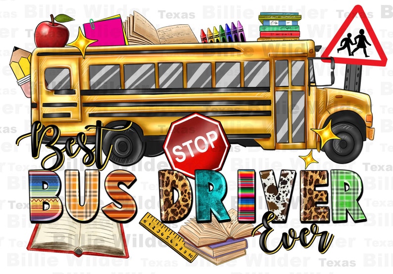 Best Bus Driver Png Sublimation Design Download Back to - Etsy