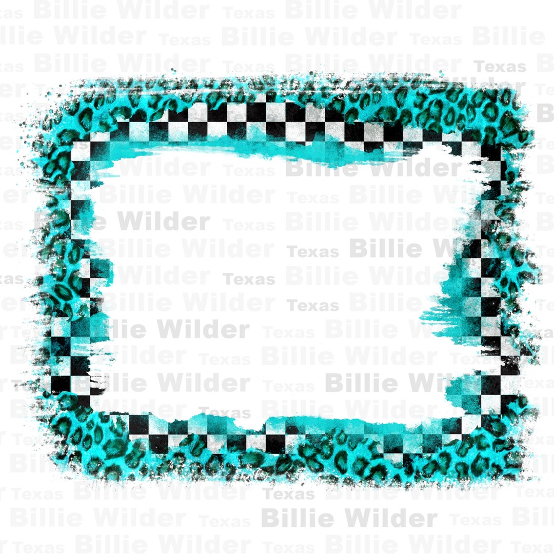 Race Background With Turquoise Leopard Png Sublimation Design Download ...