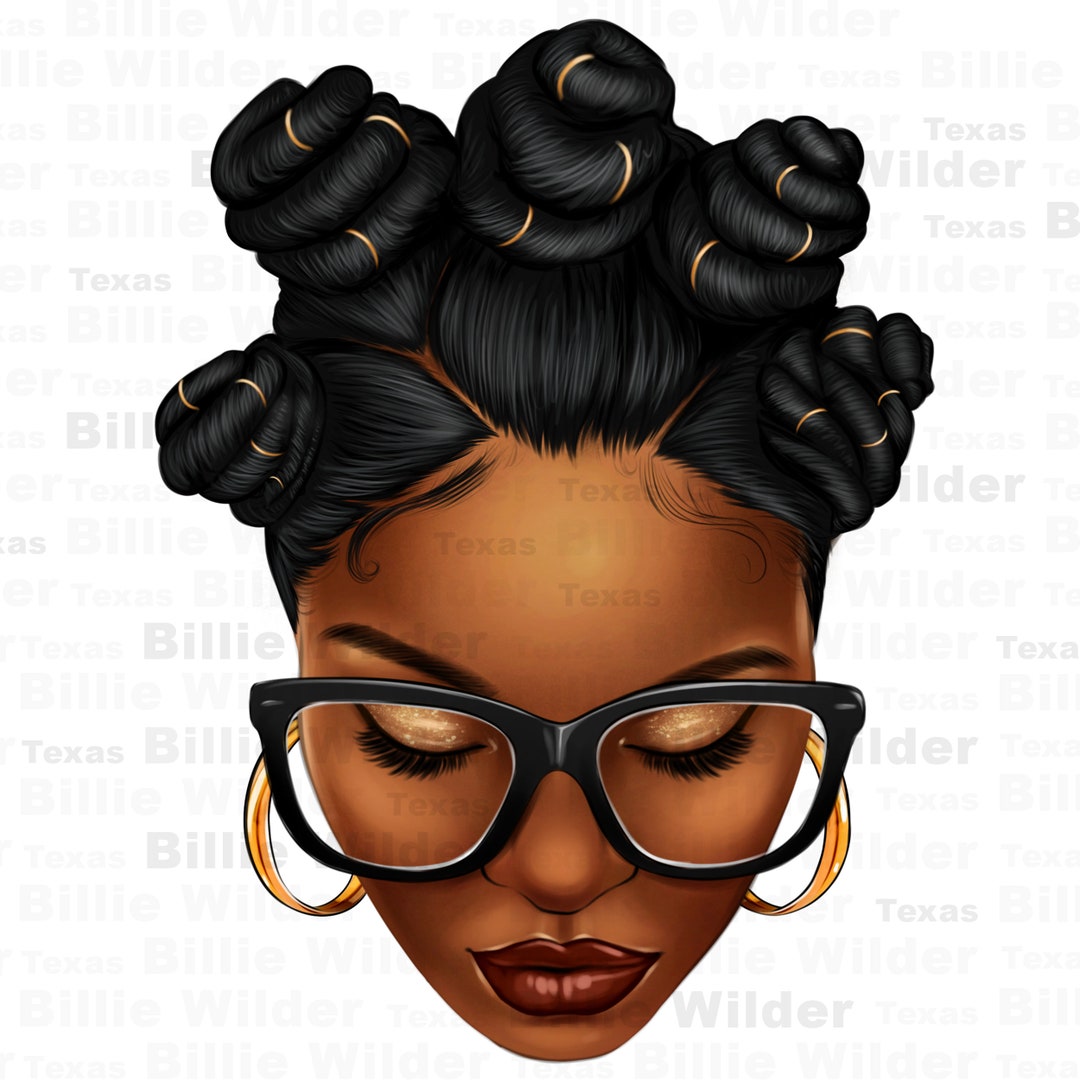 Afro Woman With Bantu Knots Png Sublimation Design Download, Afro Hair ...