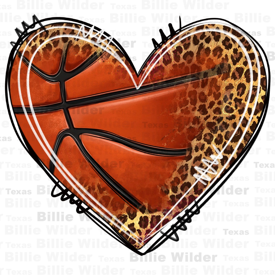 Basketball Heart Png, Basketball Sublimation Design Png, Heart Png ...
