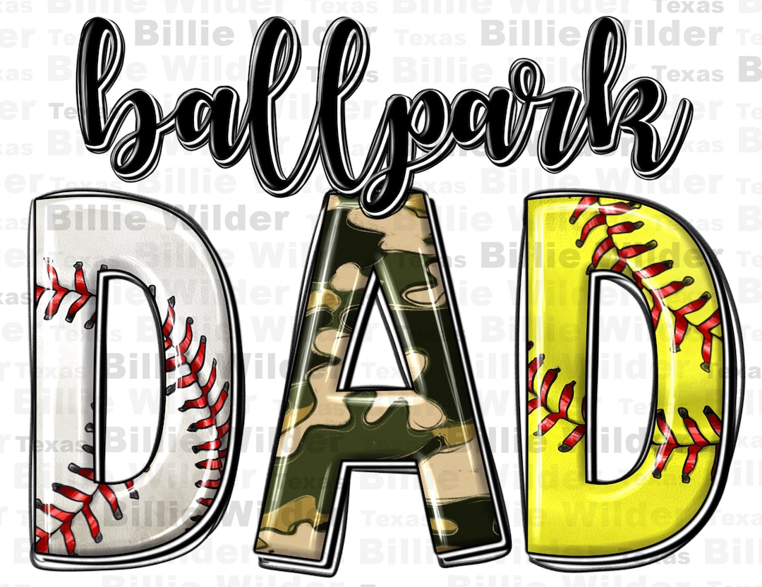 Ballpark Dad Png Sublimation Design Download, Father's Day Png,baseball ...