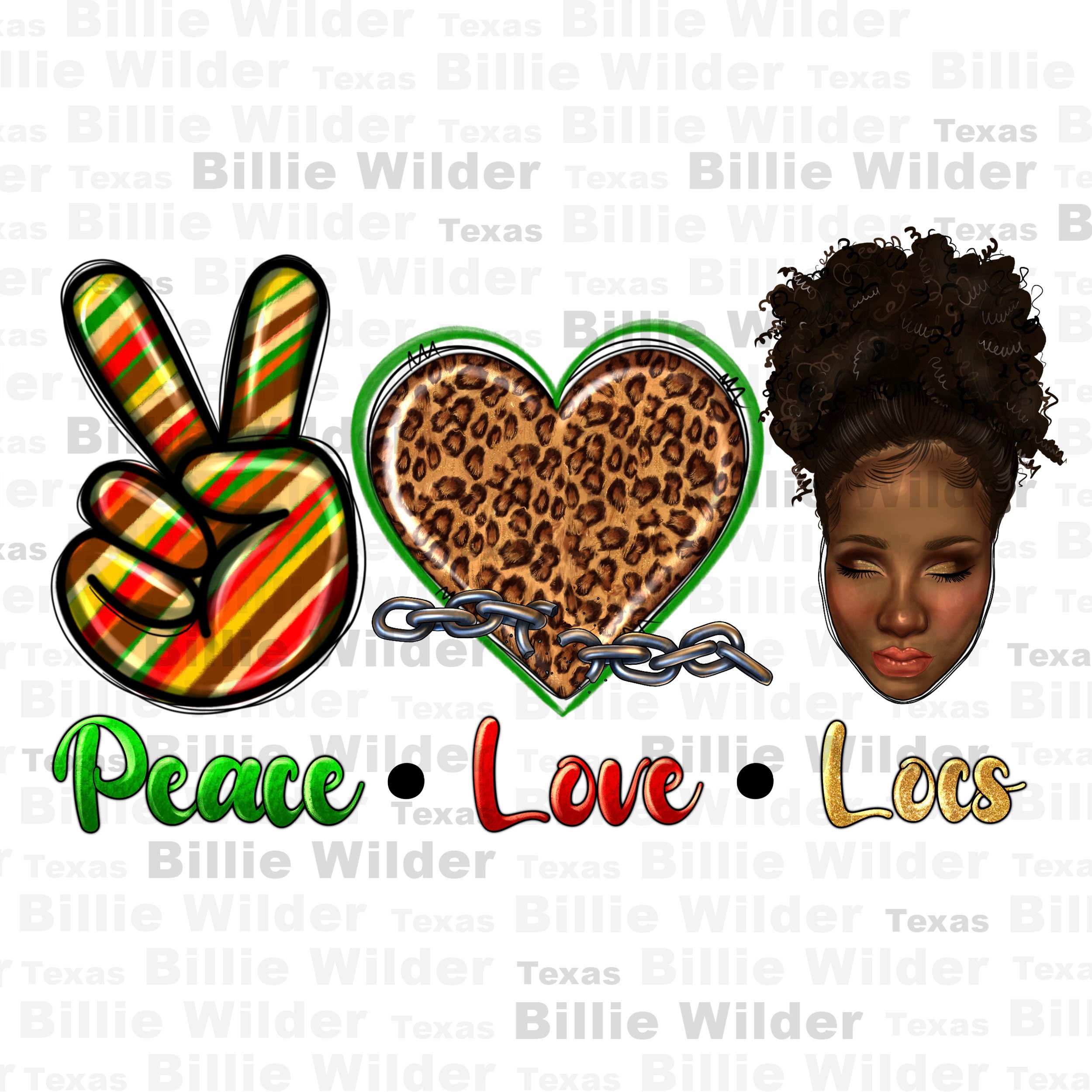 Peace Love Locs Png Sublimation Design Download, African American Png ...
