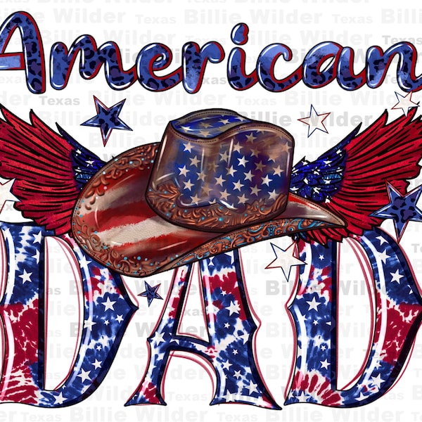 American Flag With Dad Sublimation - Etsy