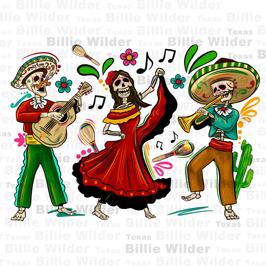 Mexican Skeletons Png Sublimation Design Download, Cinco De Mayo Png ...