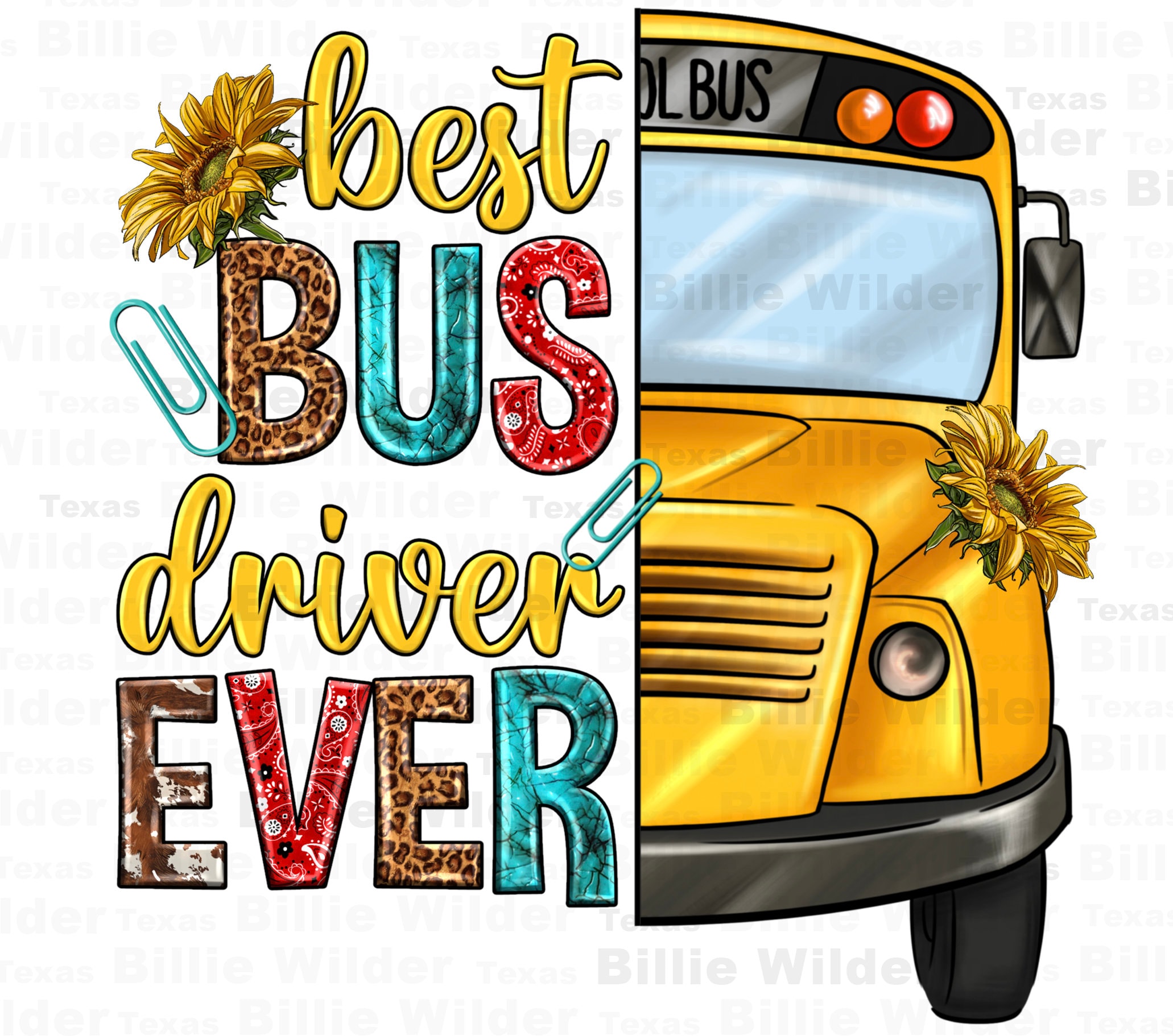 Best Bus Driver Ever Png Sublimation Design Download School - Etsy