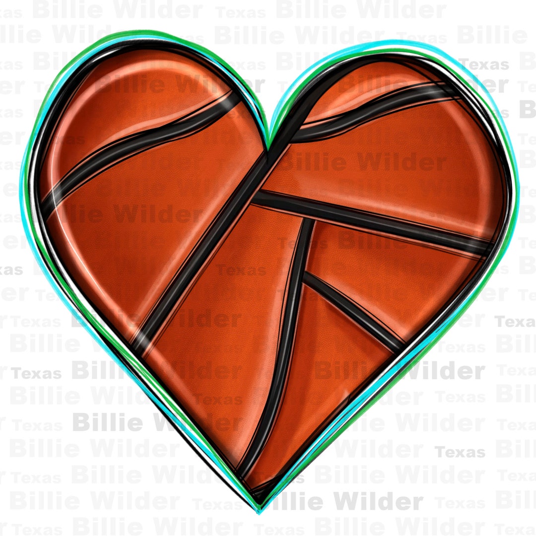 Basketball Heart Png, Basketball Sublimation Design Png, Heart Png ...