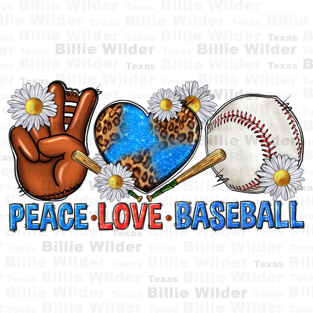 Peace Love Baseball Png Sublimation Design Download, Game Day Png ...