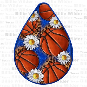 Basketball Teardrop Earrings Png Sublimation Design Bundle, Sport ...