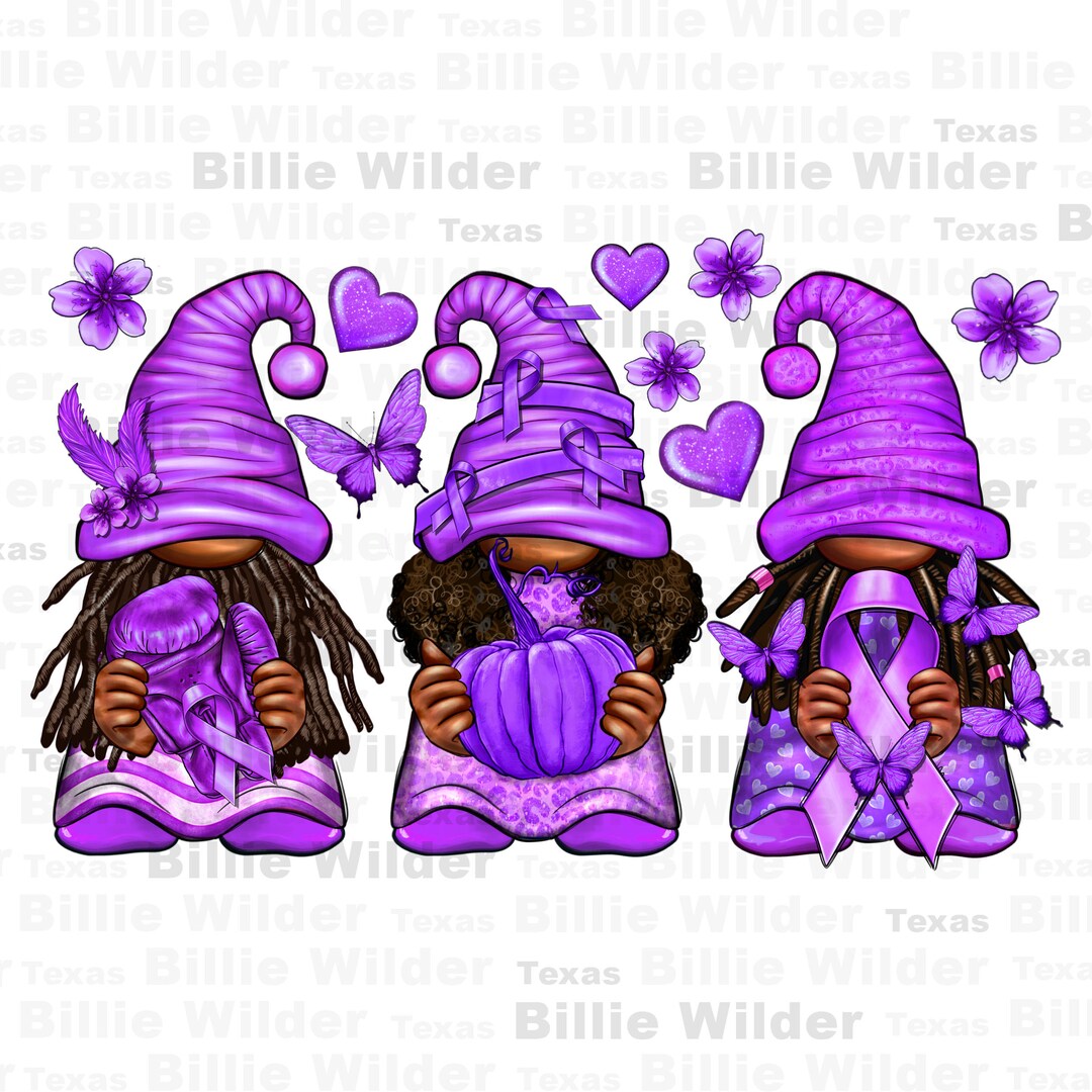 Domestic Violence Warrior Afro Gnomes Png Sublimation Design Download ...