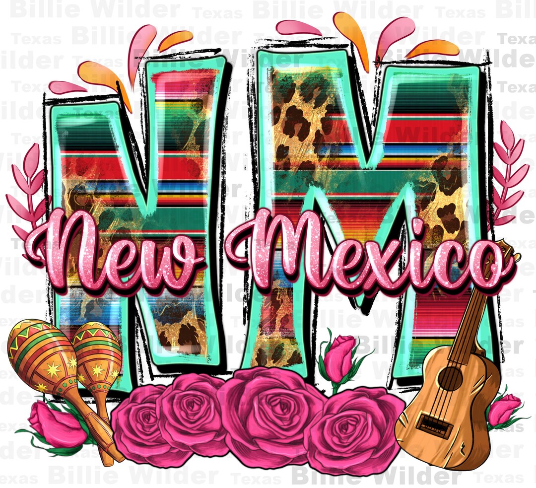 New Mexico Png Sublimation Design Download, Western Mexico Png, Mexico ...