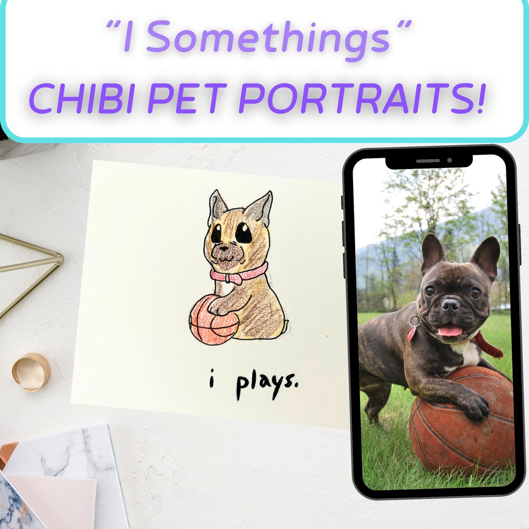Custom Silly Chibi Pet Portrait Commissions, Made to Order READ ...