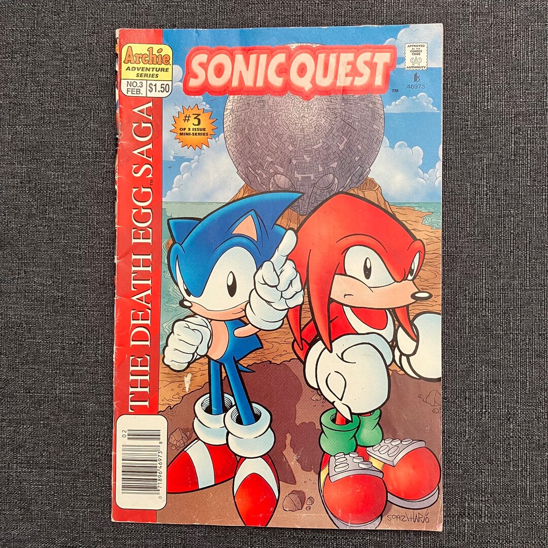 Archie sonic Quest: the Death Egg Saga Mini-series Comic 3 FREE STICKER ...
