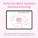 Metabolic Pathways Note: MCAT Biochemistry Study Guide (PDF) - Etsy