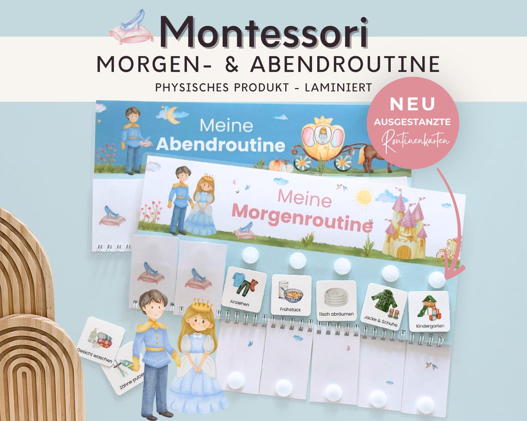 Morning Routine and Evening Routine for Children PRINCESS CINDERELLA ...