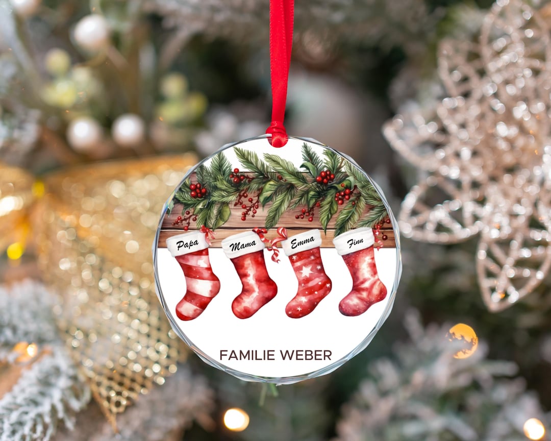 Personalized Christmas Stockings Tree Decoration, Christmas Decoration ...