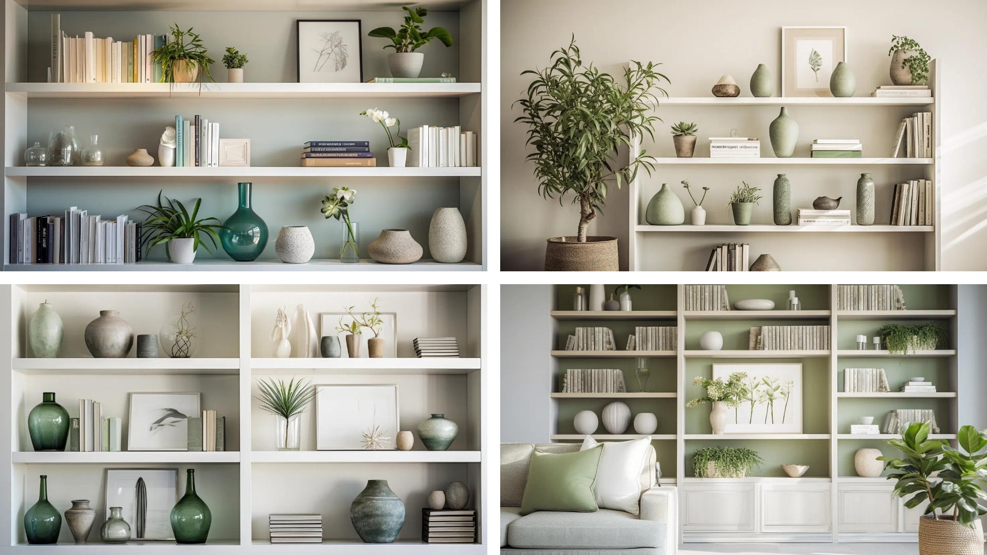 Zoom Background Virtual Videoconference Green Plant Cozy Shelving Zoom ...