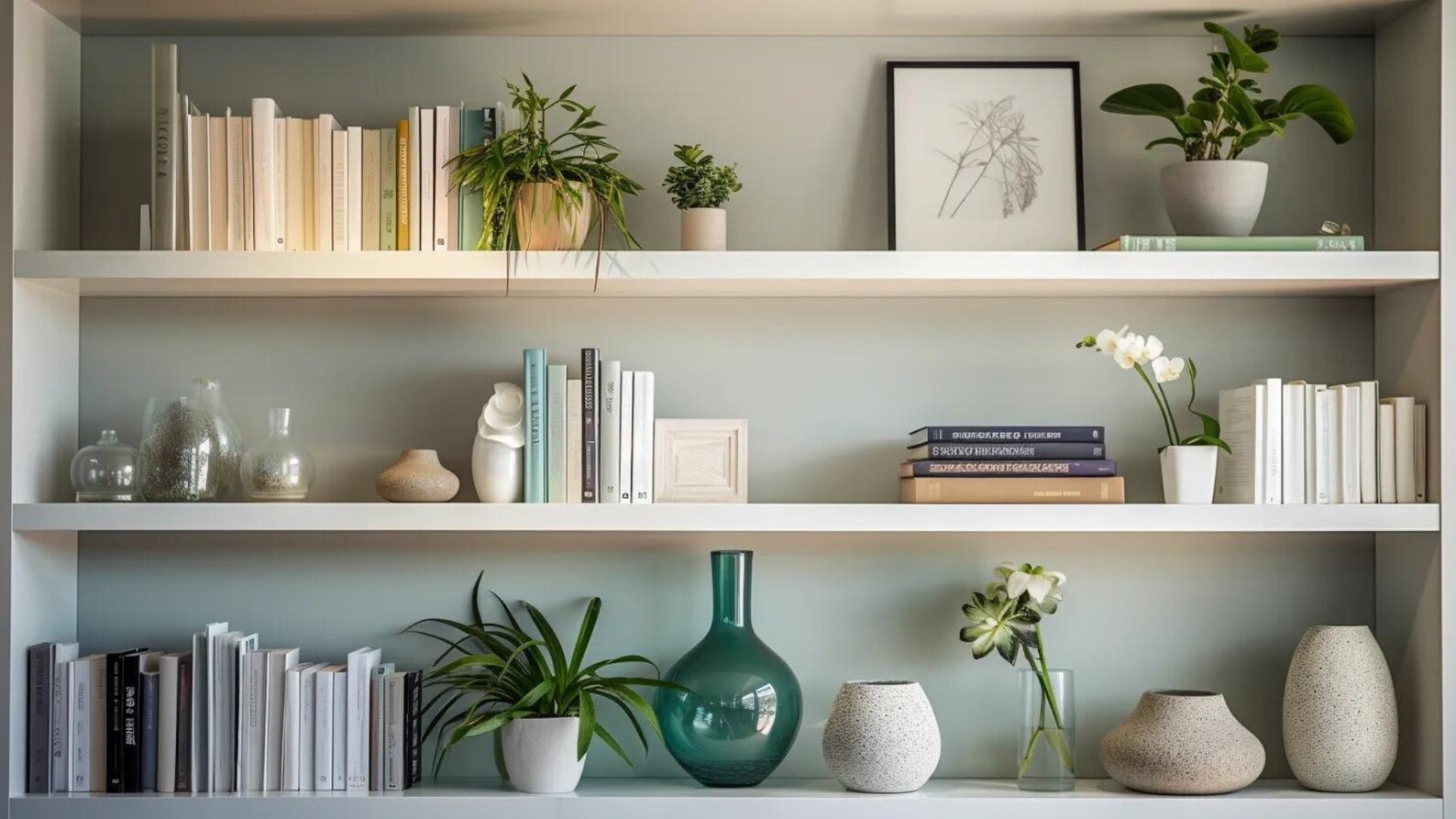 Zoom Background Virtual Videoconference Green Plant Cozy Shelving Zoom ...